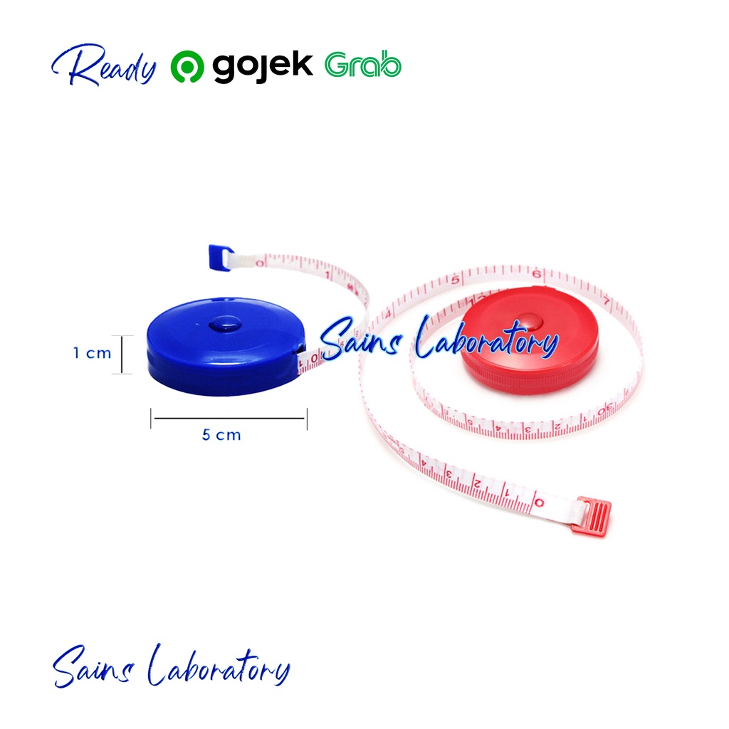 Jual Meteran Roll 1,5 Meter Alat Ukur Meter Panjang Sederhana Tarik 150 ...