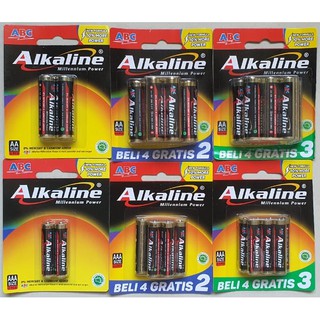 Jual Baterai / Battery / Batere ABC Alkaline AA / A2 / AAA / A3 pcs Original Indonesia|Shopee ...