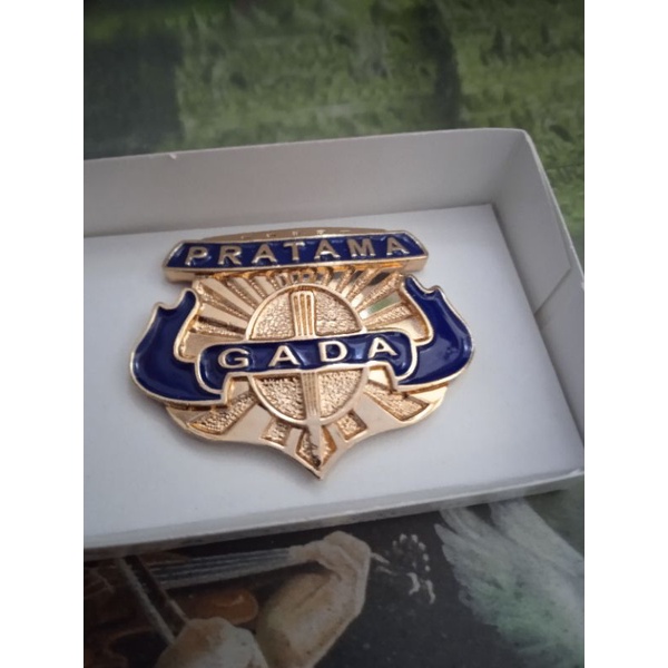 Jual brivet wing pin logo satpam gada Pratama model terbaru paku magnet ...