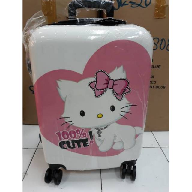 Jual KOPER POLO CAT CUTE WHITE 20inch | Shopee Indonesia