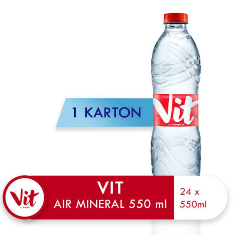 Jual Air Mineral botol VIT 550ml | Shopee Indonesia