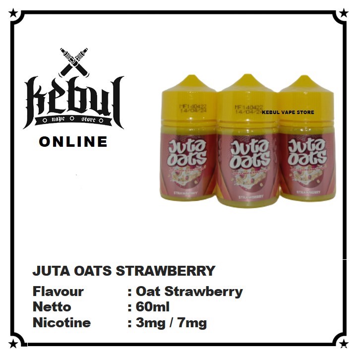 Jual JUTA OAT STRAWBERRY BY RSR BREW 3MG 7MG 60ML STRAWBERRY OAT ...