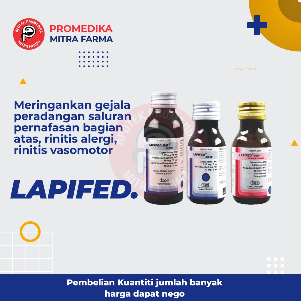 Jual Lapifed 60 ml Syrup/Botol / Obat Batuk Pilek | Shopee Indonesia