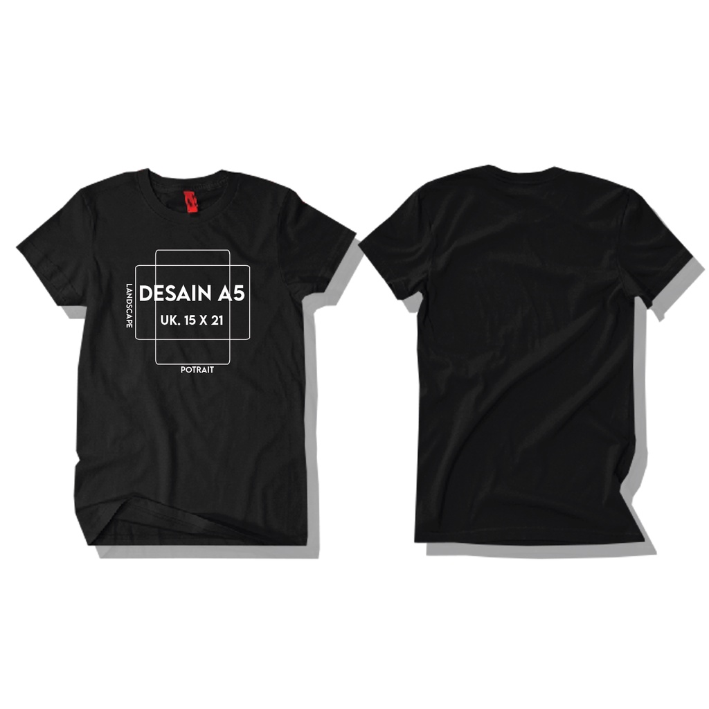 Jual SABLON KAOS SATUAN UKURAN A5 / CETAK DTF UKURAN A5 / CUSTOM KAOS ...