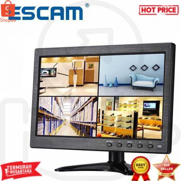 Jual ESCAM T10 LCD Monitor CCTV 10 Inch [Hitam] | Shopee Indonesia