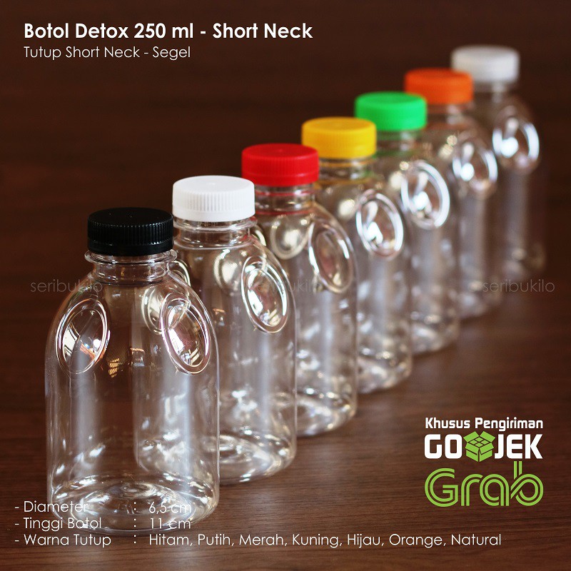 Jual Botol Plastik 250 ml / Botol Jus 250 ml / Botol Detox 250 ml ...