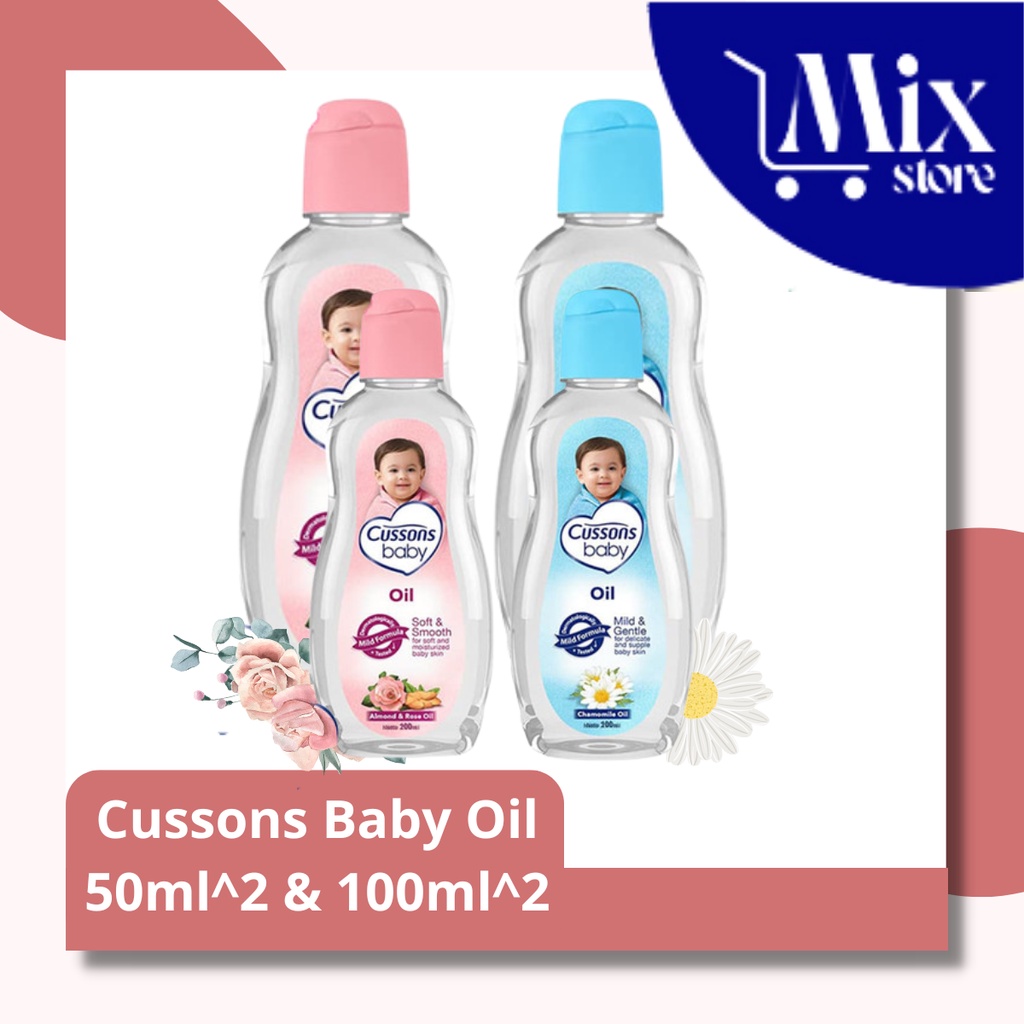 Jual Cussons Baby Oil / Mild & Gantle / Soft & Smooth / 50 ml + Free 50 ...