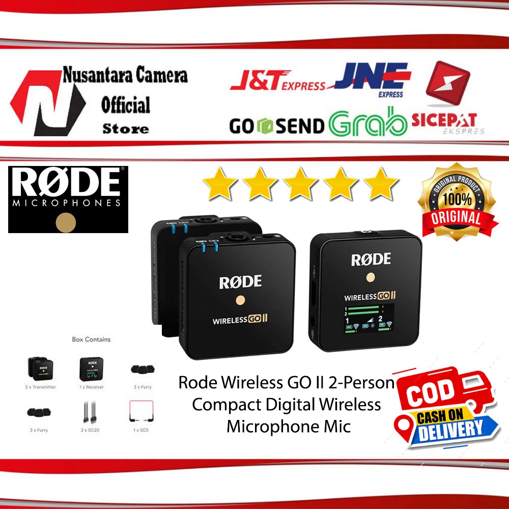 Jual Rode Wireless GO II 2-Person Compact Digital Wireless Microphone ...