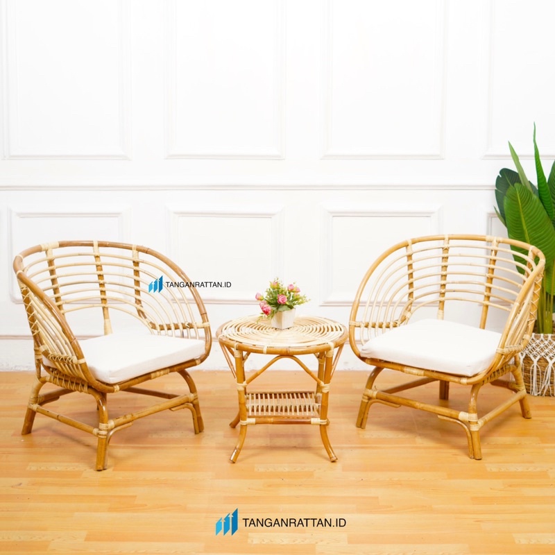 Jual Kursi Teras Buskbo Dan Meja Rotan + Bantal / Kursi Tamu Santai ...