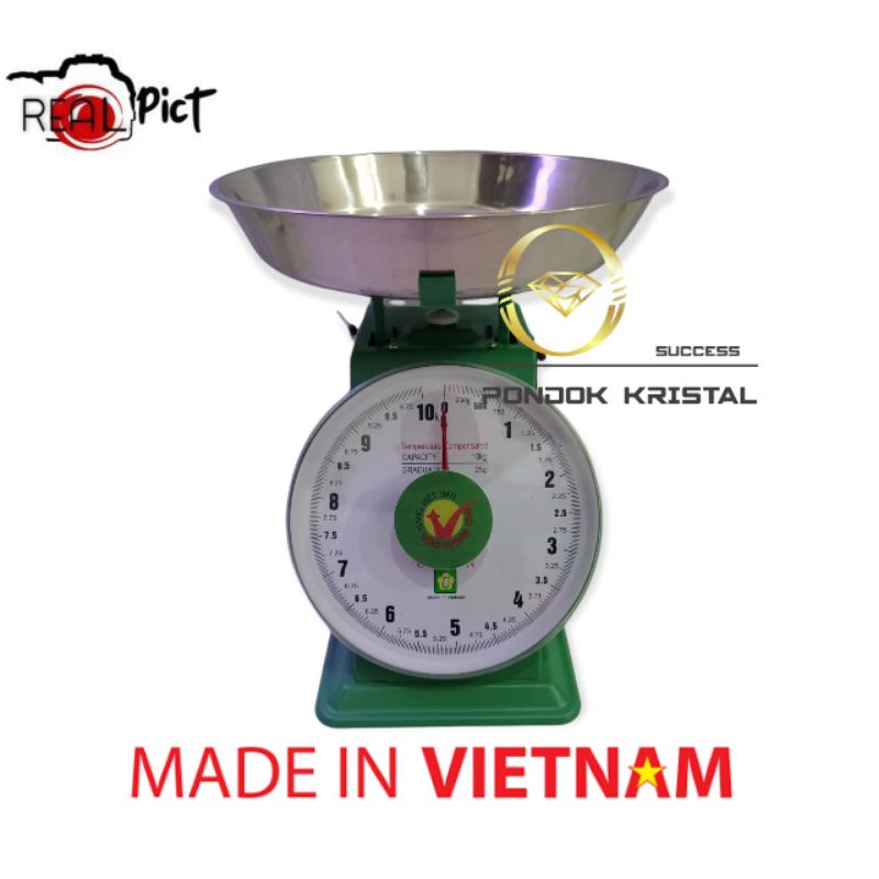 Jual Timbangan Duduk Jarum 10 Kilo Vietnam / Timbangan Manual Kualitas Vietnam 10 Kilo 15 kilo ...