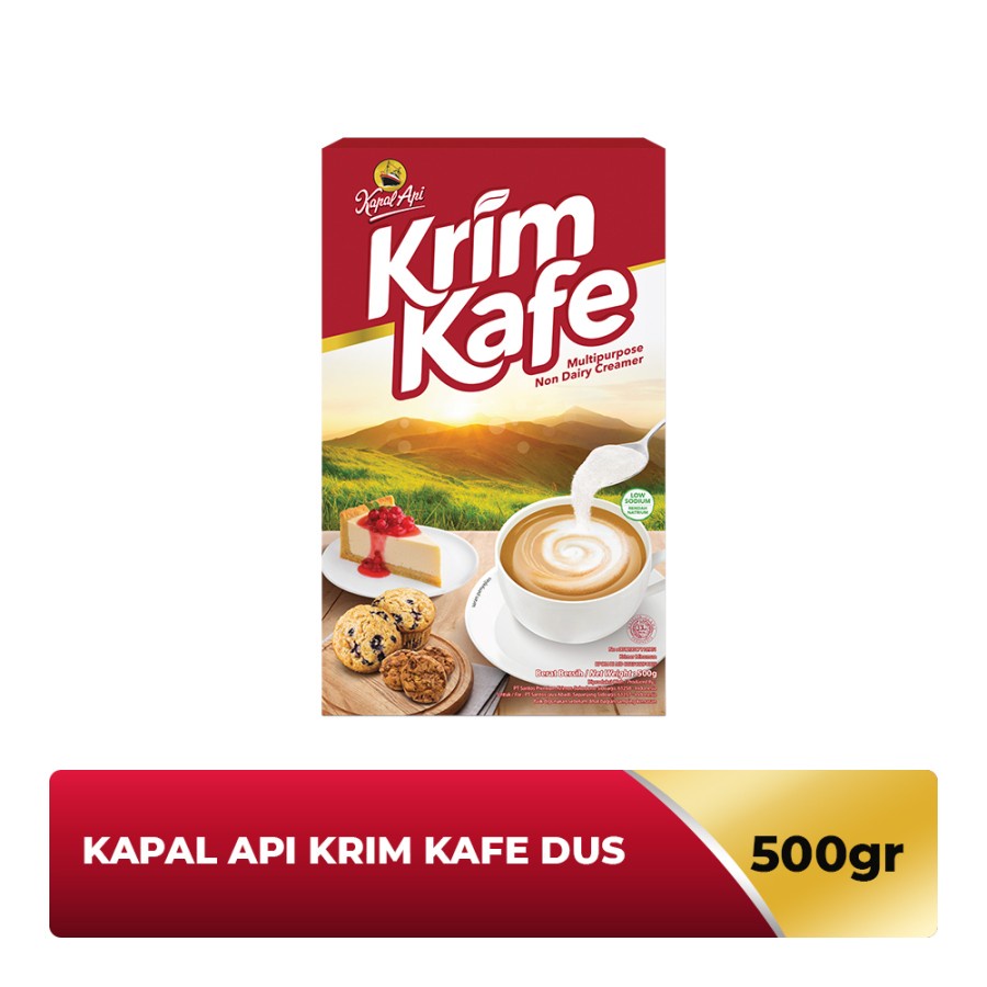 Jual KAPAL API Krim Kafe Dus 500 gr / krimer kapal api / kremer ...