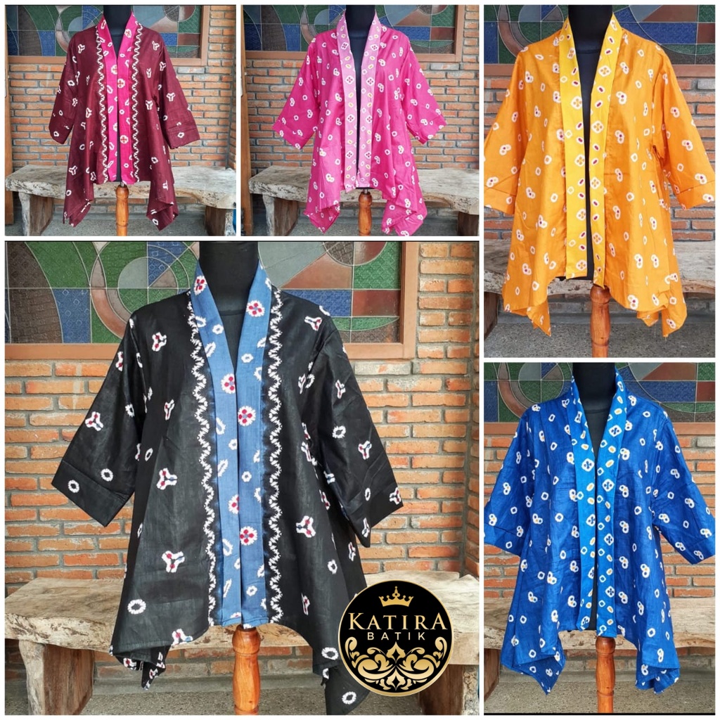 Jual OUTER BLAZER BATIK JUMPUTAN CARDIGAN BATIK CARDI MOTIF BATIK CARDI ...