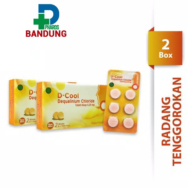 Jual D-Cool Rasa Mint - Supplemen Radang Tenggorokan / Dequalinium ...