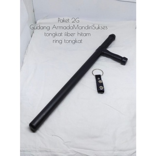 Jual Paket 2G Pentungan dan Ring tongkat Hitam atau Putih Atribut ...