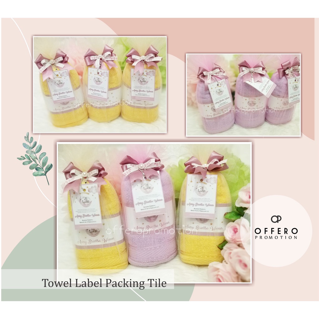 Jual Souvenir Handuk - Towel Souvenir _ Handuk Custom Minimal 20pcs ...