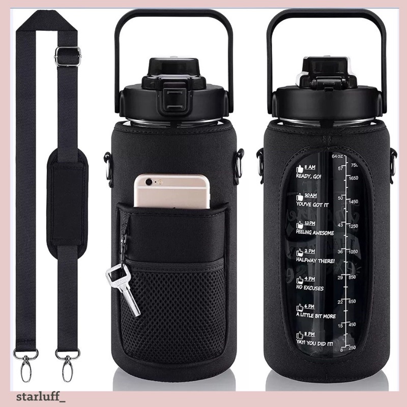 Jual (READY SEMUA WARNA ) Tas botol minum/ Sarung Botol Motivasi Viral ...