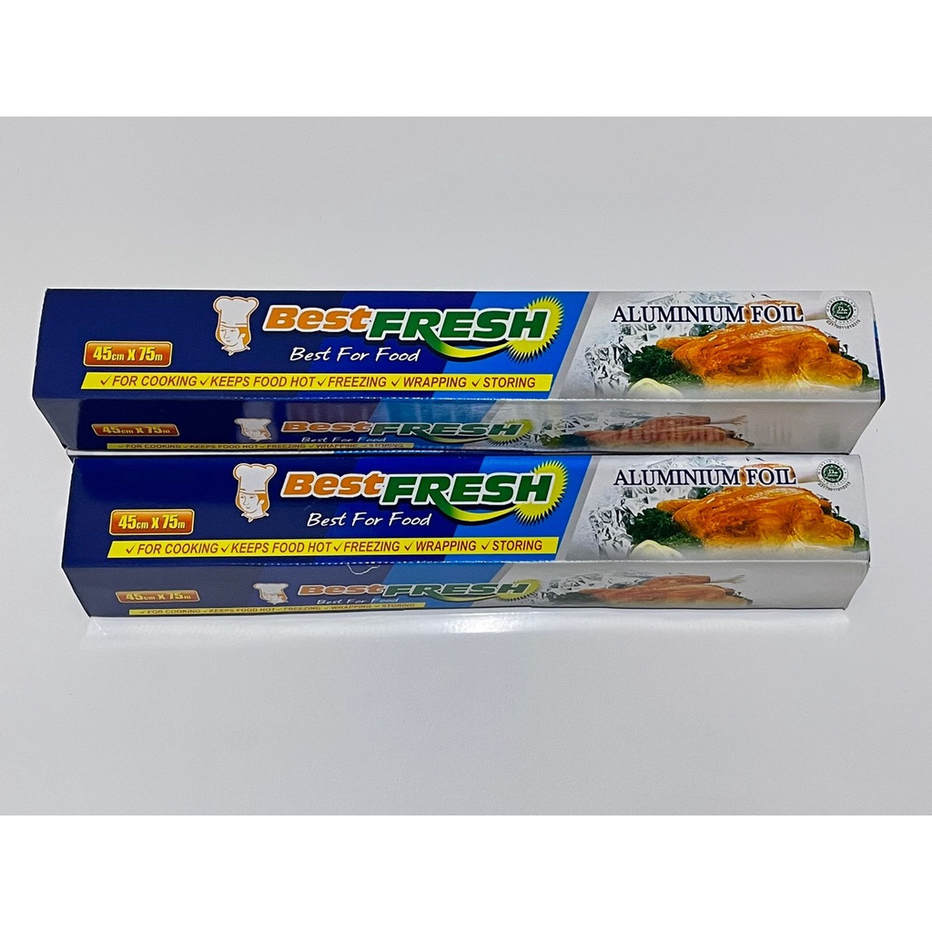 Jual ALUMINIUM FOIL ROLL BEST FRESH FOR FOOD - SIZE 45 cm X 75 meter ...
