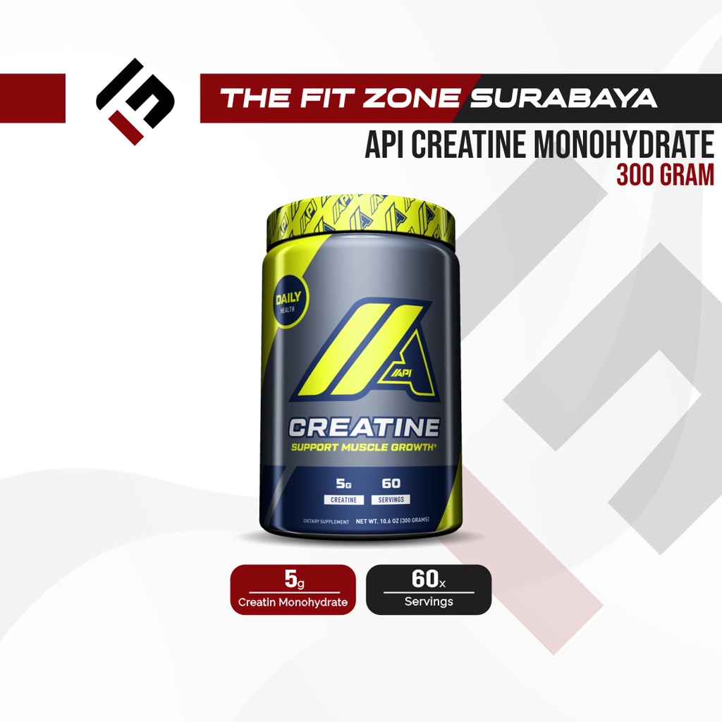 Jual API Creatine Monohydrate Powder 300 Gram 60 Servings | Shopee ...