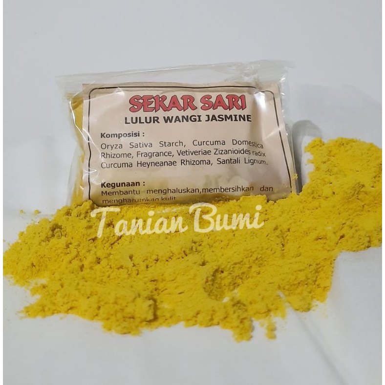 Jual LULUR REMPAH ORGANIK KUNING JASMINE SEKAR SARI / LULUR TRADISIONAL ...