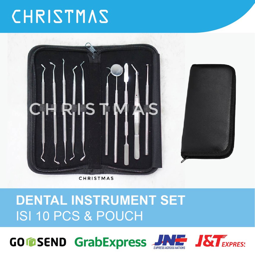 Jual Dental Instrument Kit (10 Pcs) Peralatan Dokter Gigi Indonesia ...