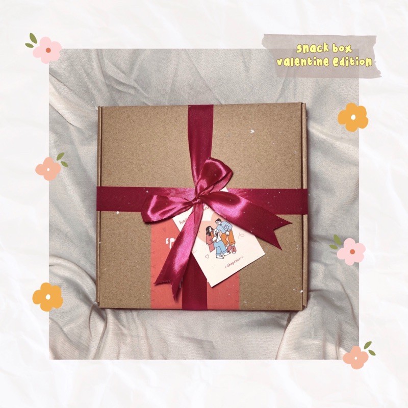 Jual snack gift box / snack box / snackbox / gift box valentine editon ...