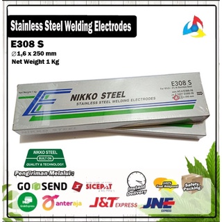 Jual Kawat Las Stainless Nikko Steel Welding Electrodes E308 S Dia 1,6 ...