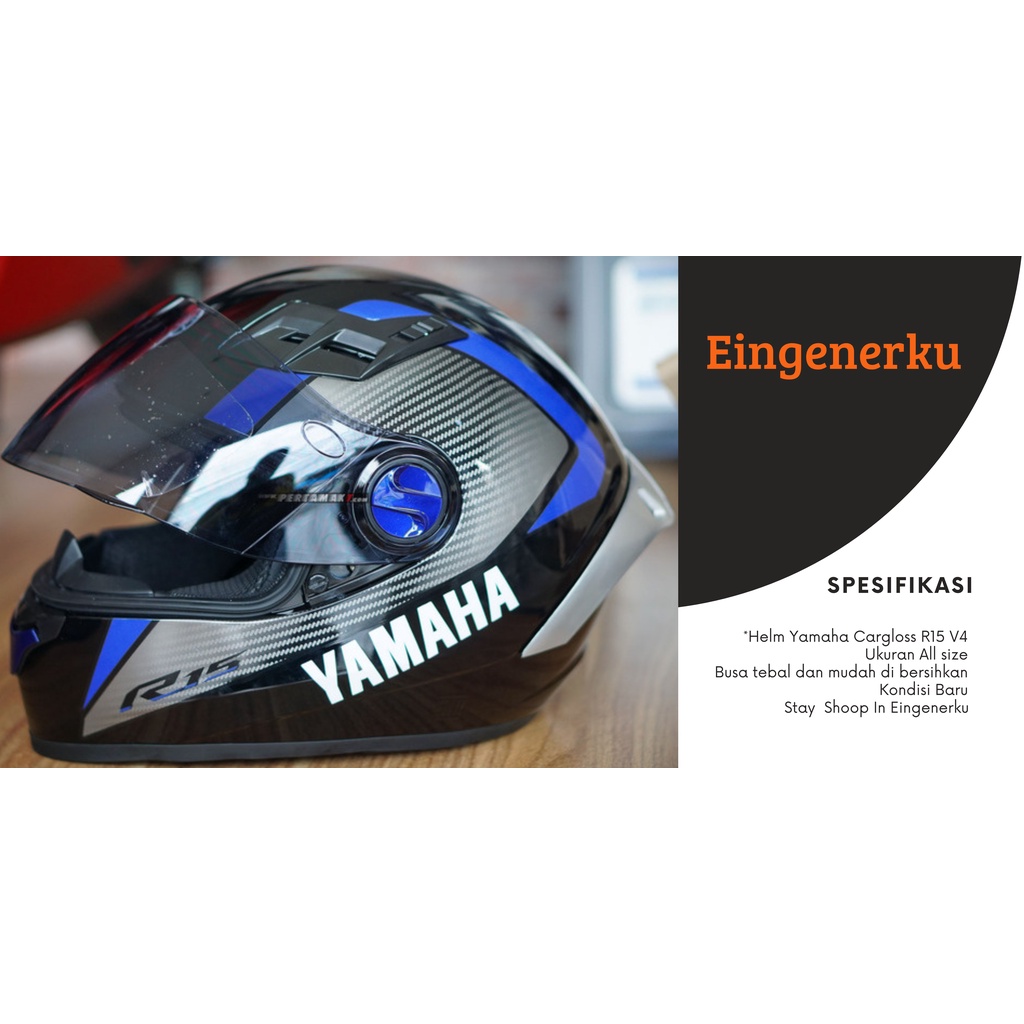 Jual Helm yamaha cargloss R15 Full Face V4 SNI - Limited Edition ...