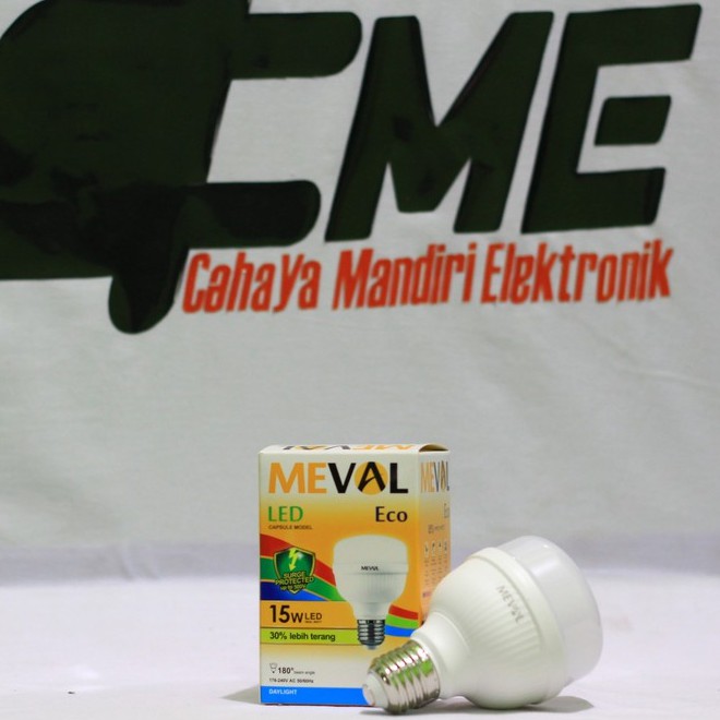 Jual LAMPU LED KAPSUL 15W MEVAL ECO | Shopee Indonesia