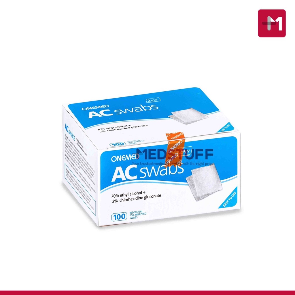 Jual AC Swab 2% Alkohol Swab Onemed isi 100s | Shopee Indonesia