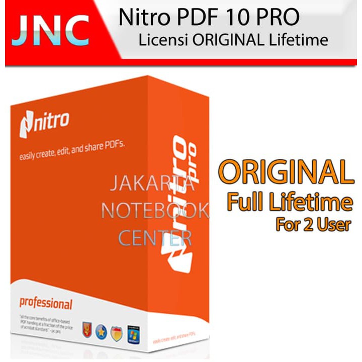 Jual Software Nitro PDF Pro 10 Original Lifetime License 2 PC / User Indonesia|Shopee Indonesia