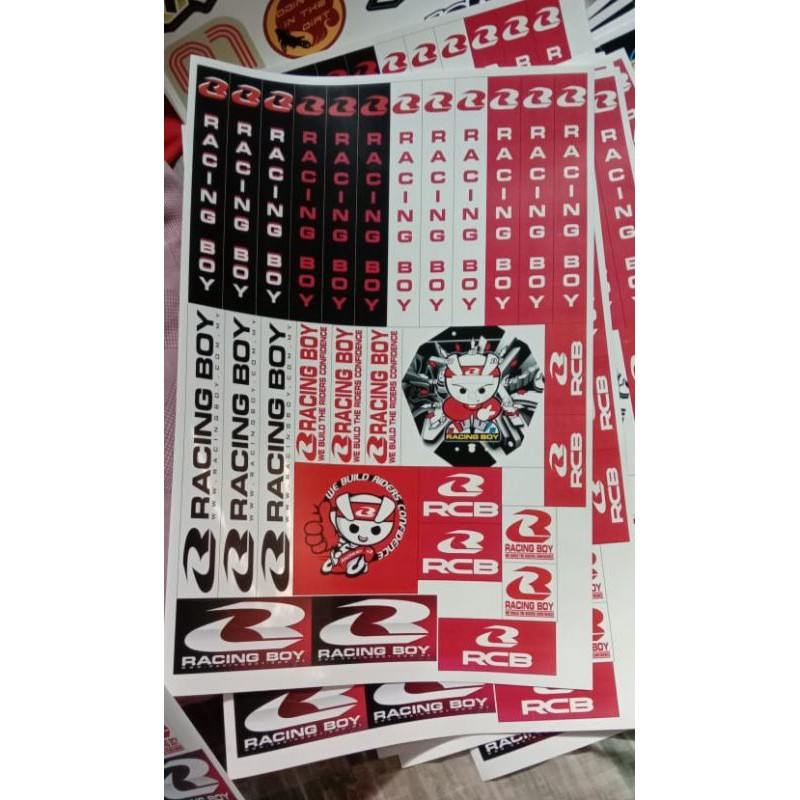 Jual STIKER LEMBARAN RCB RACING BOY | Shopee Indonesia