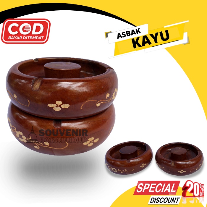 Jual Asbak Rokok Ukiran Kayu Unik Souvenir Hadiah Pernikahan Pajangan ...