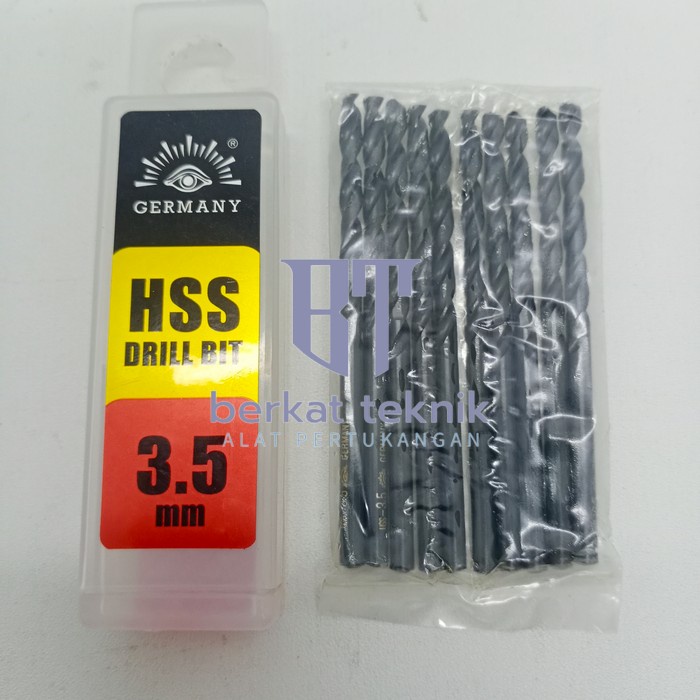 Jual mata bor besi hss cap mata / tjap mata 3.5mm | Shopee Indonesia