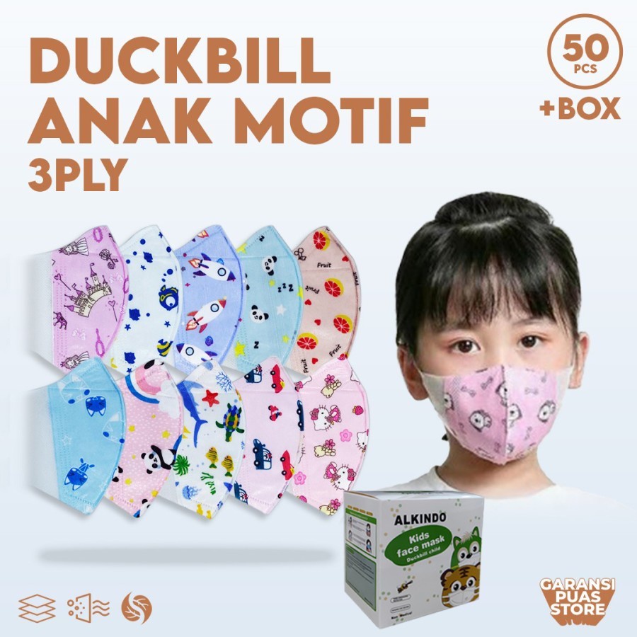 Jual Masker Anak Duckbill Masker Duckbill Anak Masker Anak Karakter ...