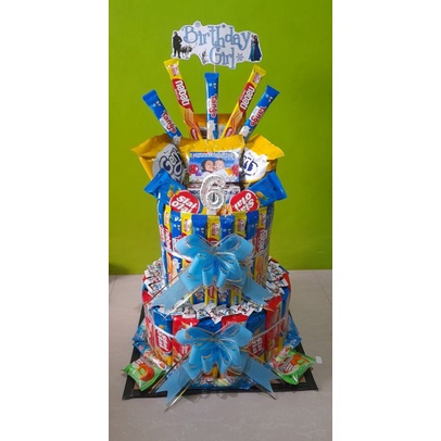 Jual snack tower/kue ultah/snack ultah/snack menara/snack kue ultah ...