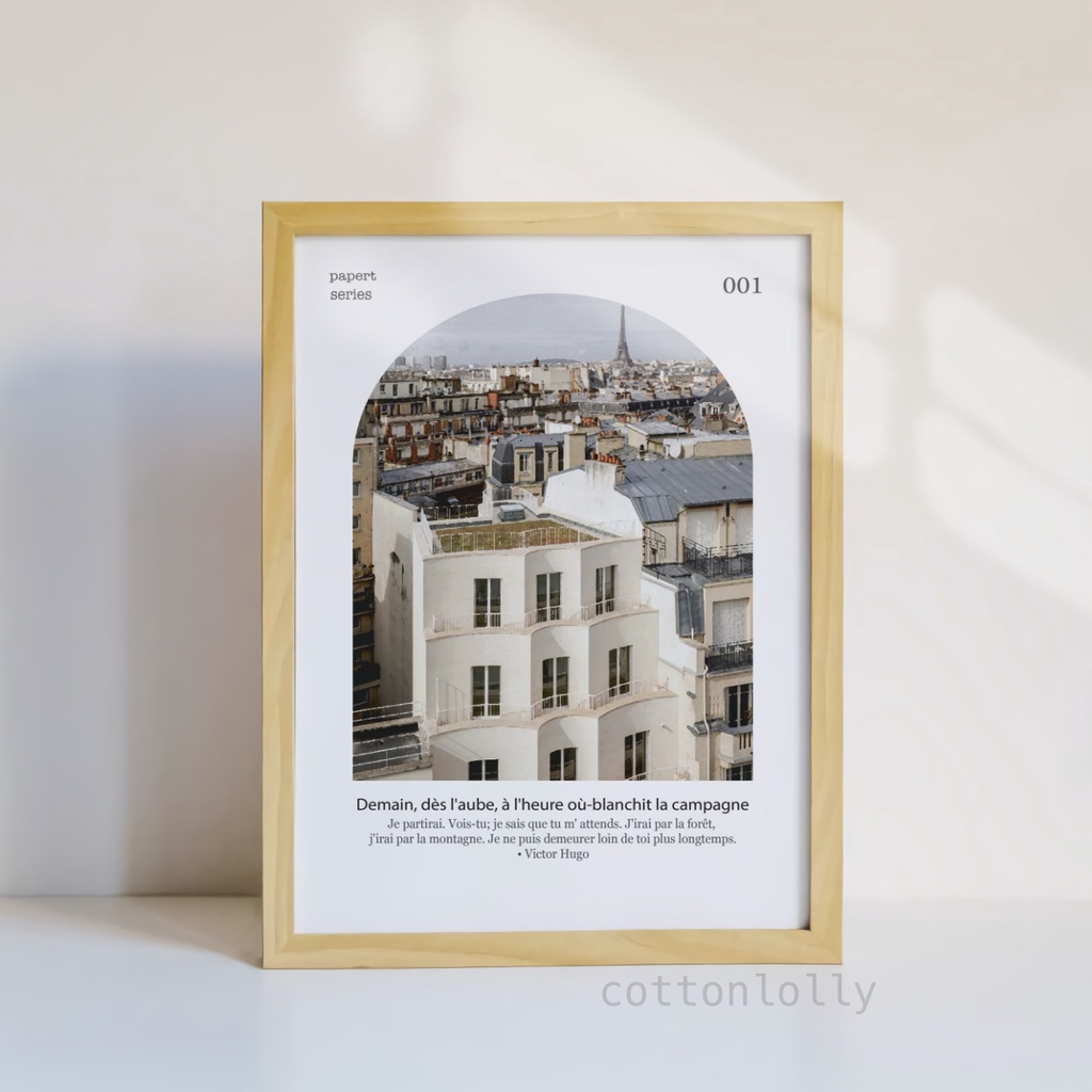 Jual Framed Poster Aesthetic Frame Putih Kayu Estetik Natural Ala Korea ...