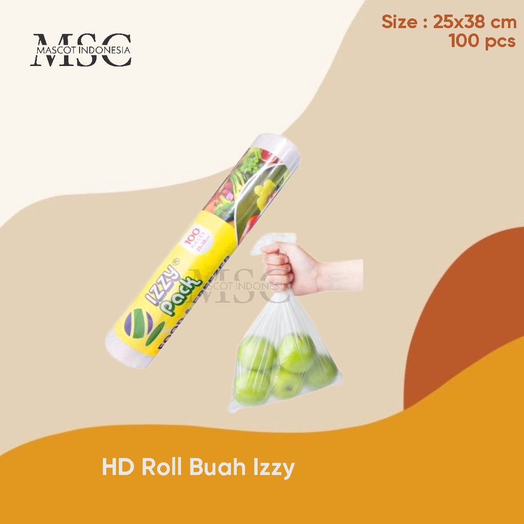 Jual Plastik Roll Buah Izzy Pack/ Plastik FotoCopy 25x38 cm/100pcs ...