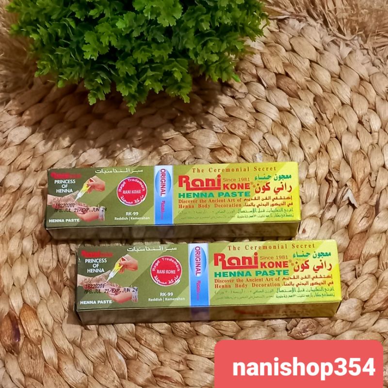Jual RANI KONE HENNA BODY DECORATION PASTE 30g | Shopee Indonesia