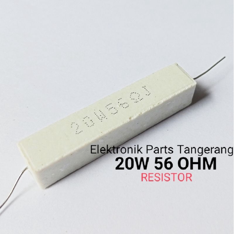 Jual RESISTOR KAPUR 20W 56 OHM RESISTOR 20W 56 OHM RESISTOR KAPUR 20 ...