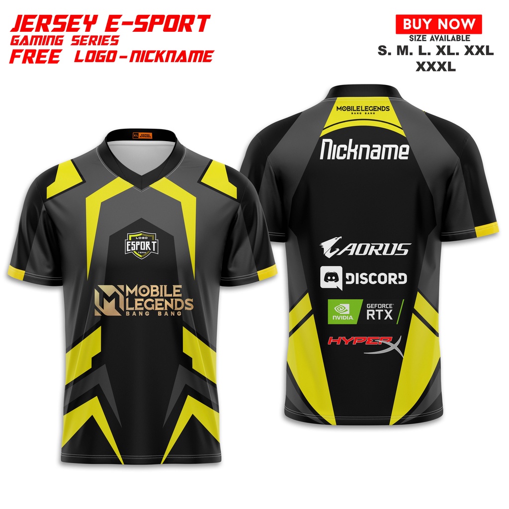 Jual JERSEY MOBILE LEGENDS CUSTOM NICKNAME LOGO - JERSEY GAMING ML ...