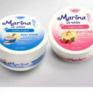 Jual Marina Body Scrub UV White 200ml | Shopee Indonesia