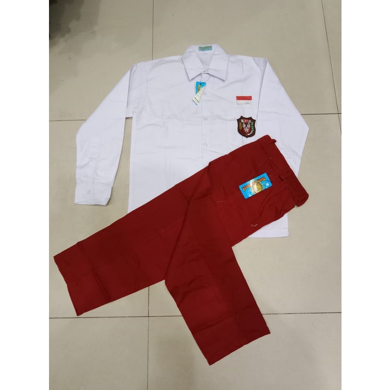Jual SERAGAM SD PANJANG PUTIH MERAH | Shopee Indonesia