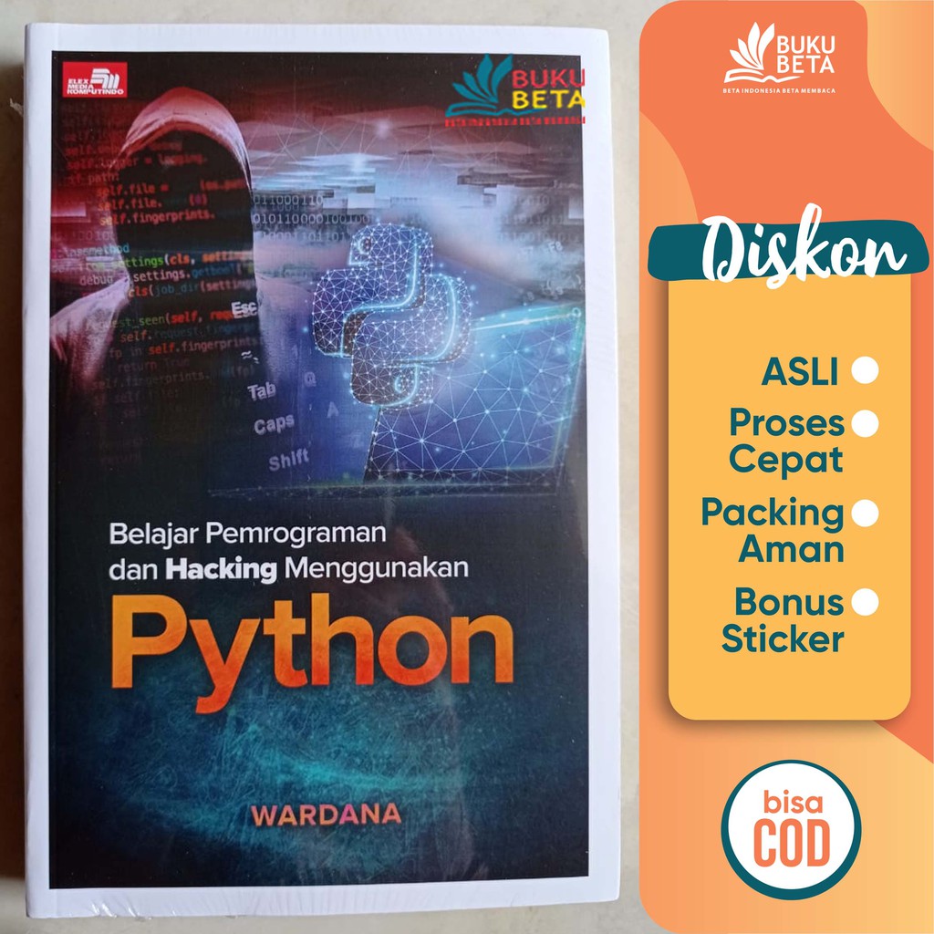 Jual Belajar Pemrograman dan Hacking Menggunakan Python - Wardana Indonesia|Shopee Indonesia