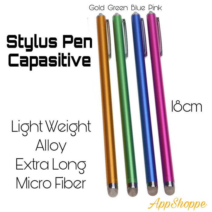 Jual Stylus Pen Capacitive Touch Microfiber 18cm MULTICOLOR | Shopee ...