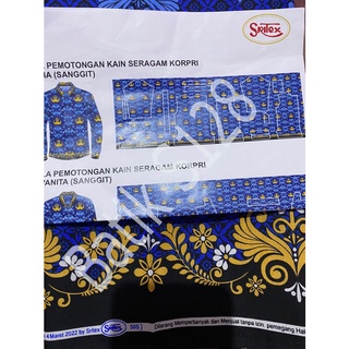 Jual Kain Korpri Terbaru 2022 Batik Korpri Sritex 50s korpri sekar ...