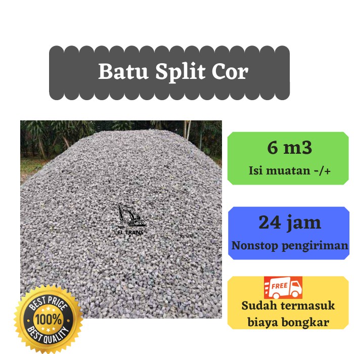 Jual Batu Kerikil Split Cor Untuk Bahan Material Pengecoran Konstruksi ...