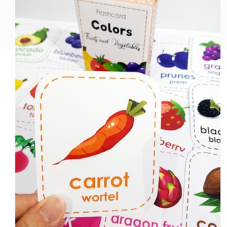 Jual Flashcard warna Colors / Flash Card / pairing puzzle / kartu ...