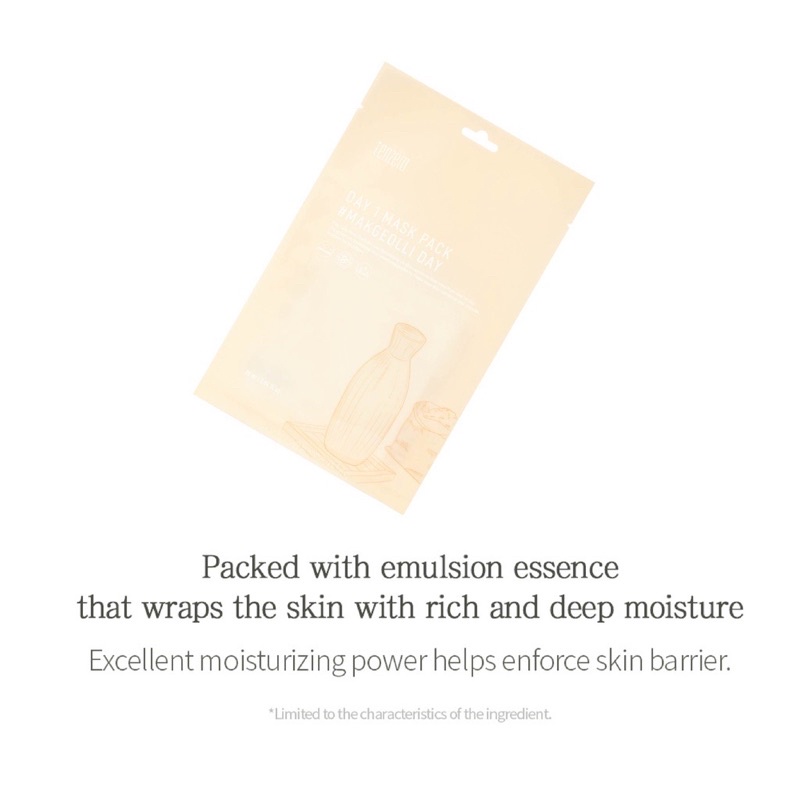 Jual [ Tenzero ] Day 1 Mask Pack Sheet Mask # Makgeolli ( Masker Wajah ...
