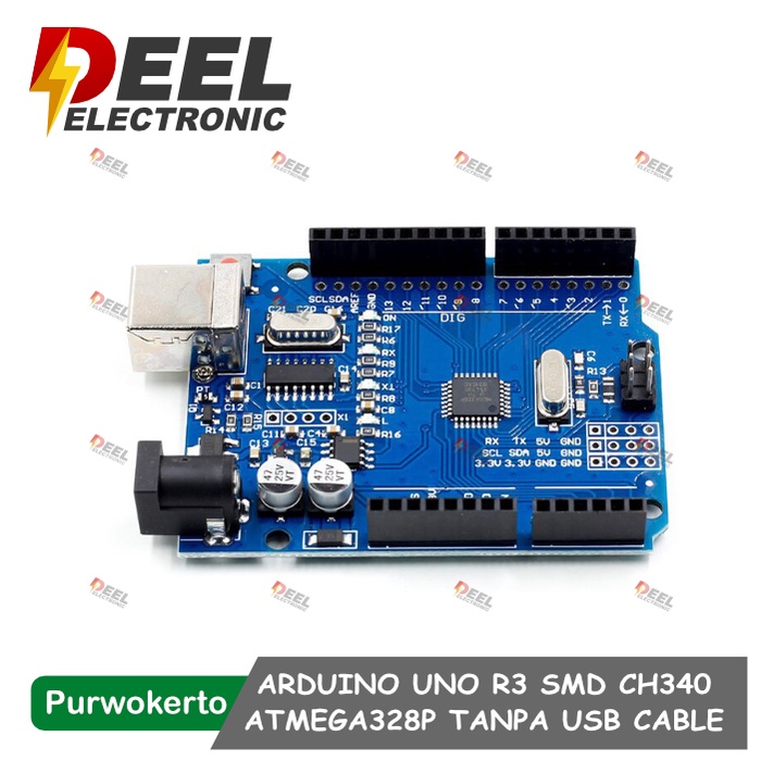 Jual ARDUINO UNO R3 SMD CH340 ATMEGRA328P COMPATIBLE LIKE ORIGINAL NO ...