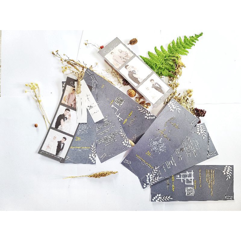 Jual Undangan pernikahan / undangan pernikahan model hang tag ...